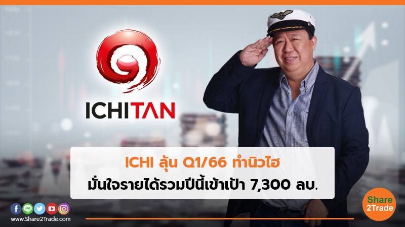 ICHI ลุ้น Q1/66 ทำนิวไฮ มั่นใจรายได้รวมปีนี้เข้าเป้า 7,300 ลบ. | Share2Trade